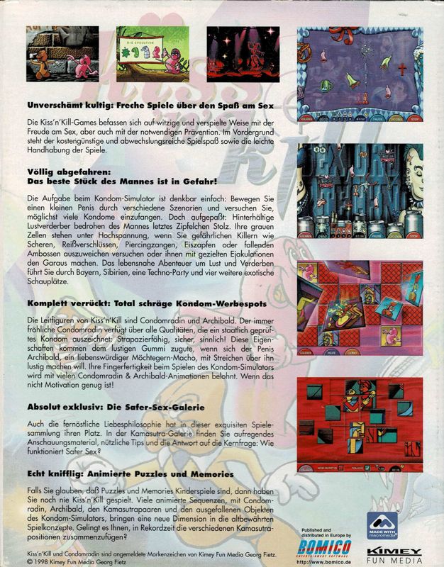 Kiss 'n' Kill cover or packaging material - MobyGames