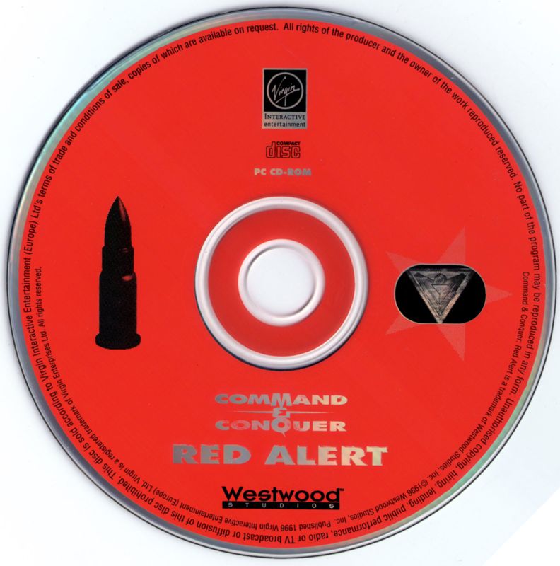 Command & Conquer: Red Alert cover or packaging material - MobyGames