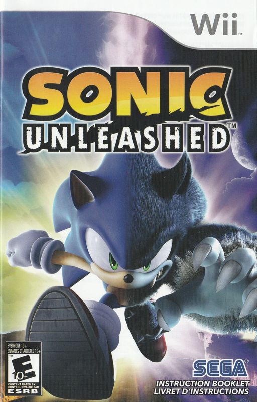 Sonic Unleashed cover or packaging material - MobyGames