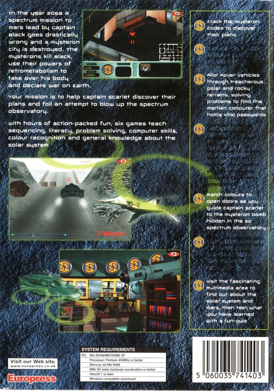 Captain Scarlet: In the Shadow of Fear cover or packaging material ...