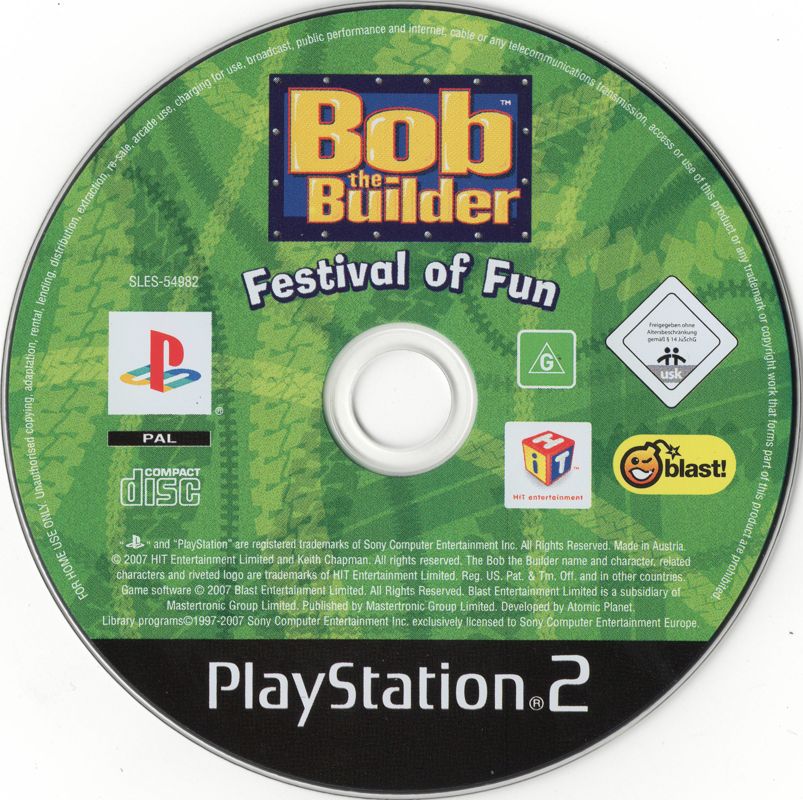Bob the Builder: Festival of Fun cover or packaging material - MobyGames