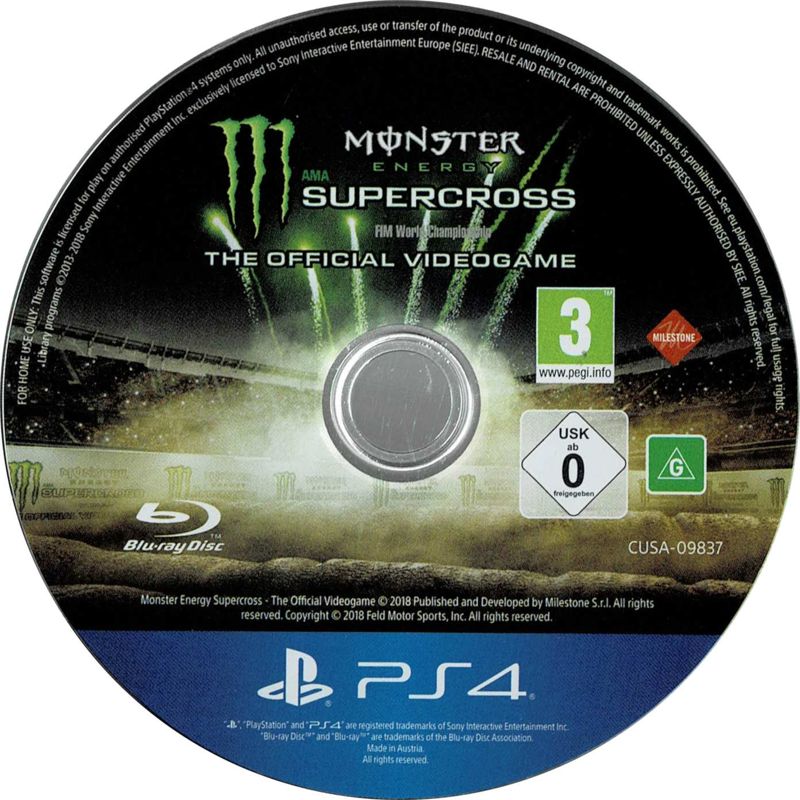 Monster Energy Supercross: The Official Videogame cover or packaging ...