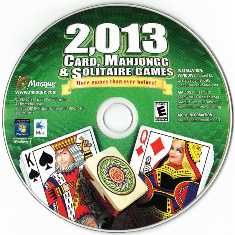 2,013 Card, Mahjongg & Solitaire Games cover or packaging material ...