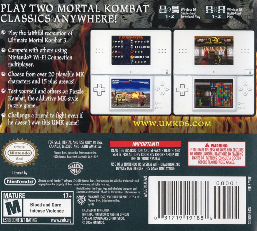 Ultimate Mortal Kombat 3 cover or packaging material - MobyGames