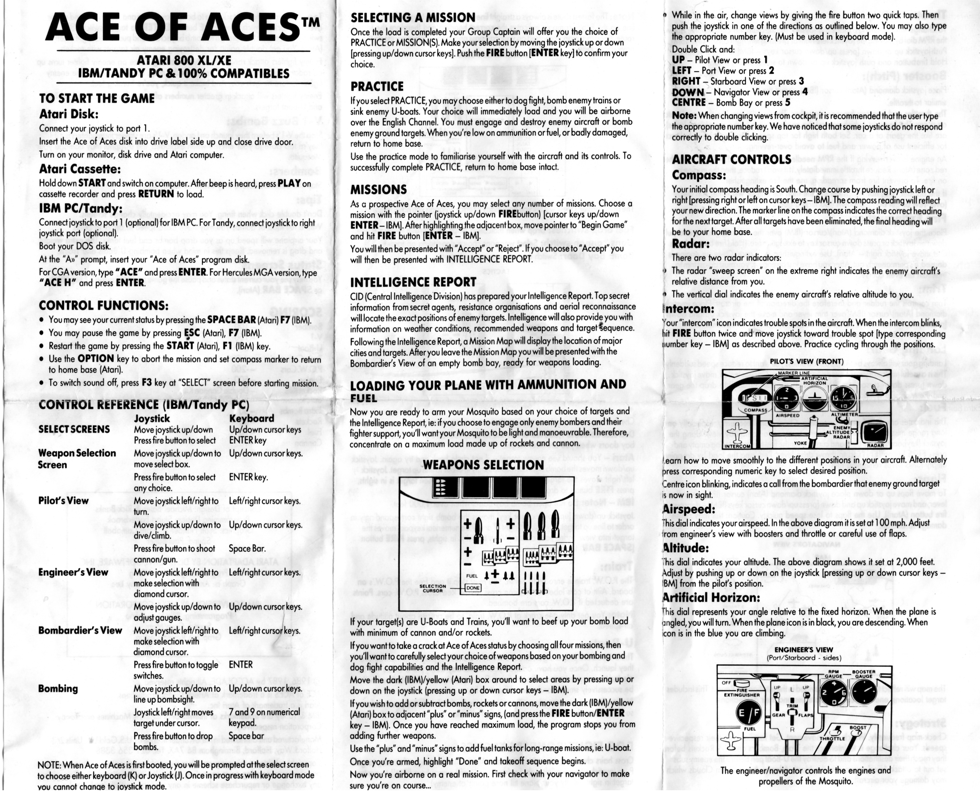 Ace of Aces cover or packaging material - MobyGames