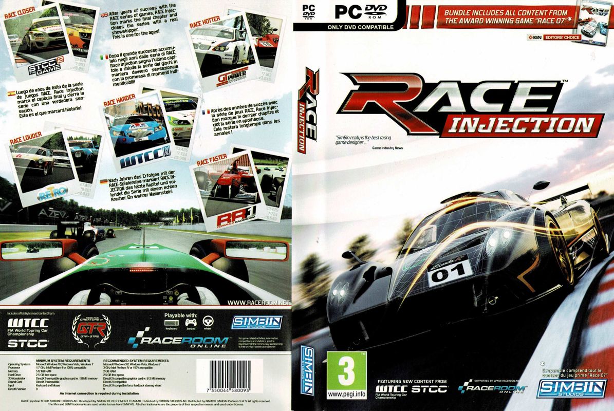 Race Injection cover or packaging material - MobyGames