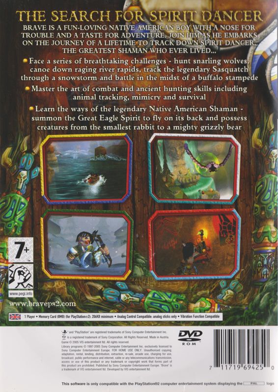 Brave: The Search for Spirit Dancer cover or packaging material - MobyGames
