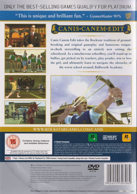 Bully cover or packaging material - MobyGames