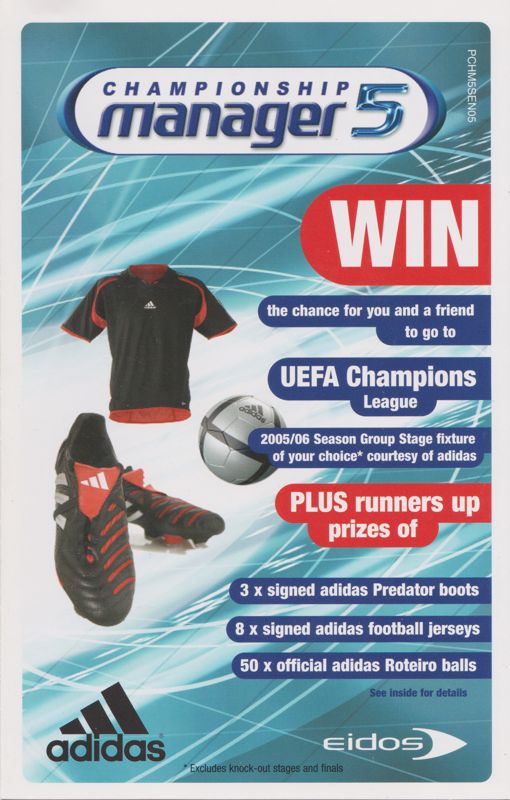 Championship Manager 5 cover or packaging material - MobyGames