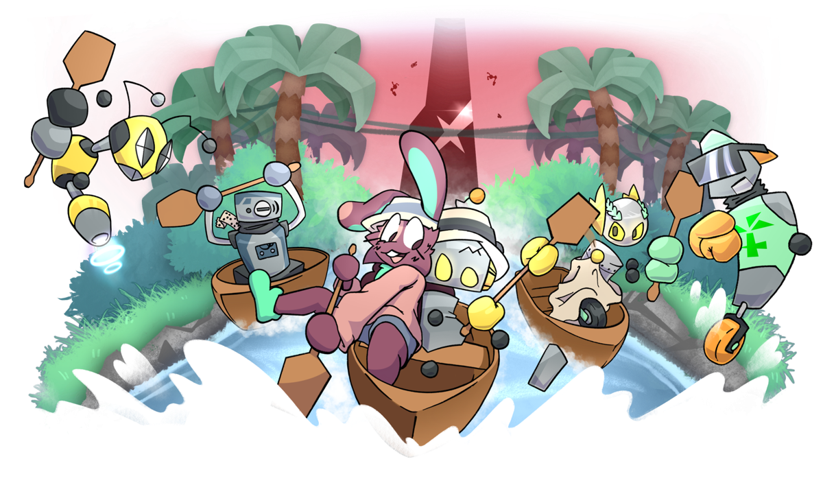 RowBot Rally promo art, ads, magazines advertisements - MobyGames