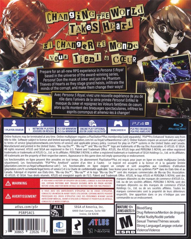 Persona 5: Royal cover or packaging material - MobyGames