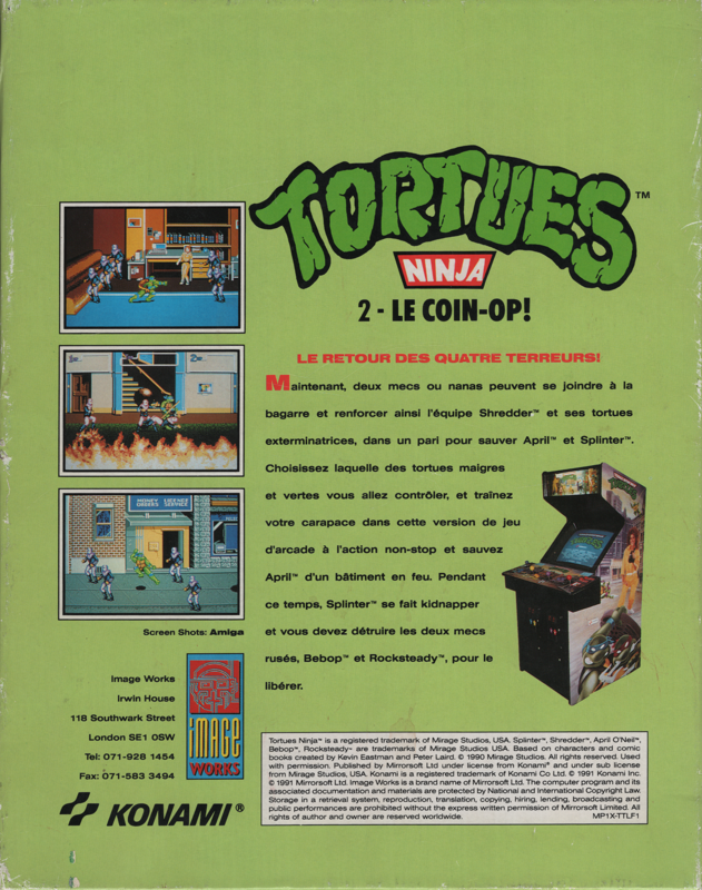 Teenage Mutant Ninja Turtles cover or packaging material - MobyGames