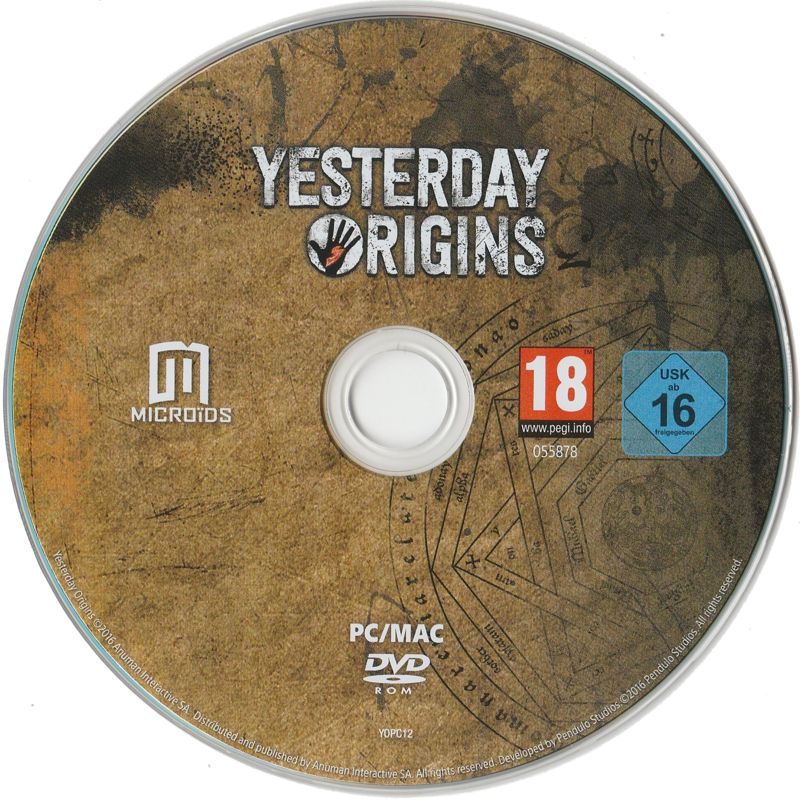 Yesterday: Origins cover or packaging material - MobyGames