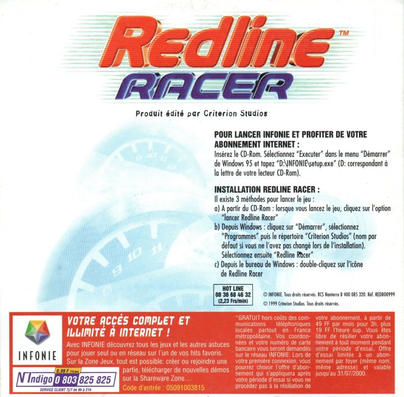 Redline Racer cover or packaging material - MobyGames