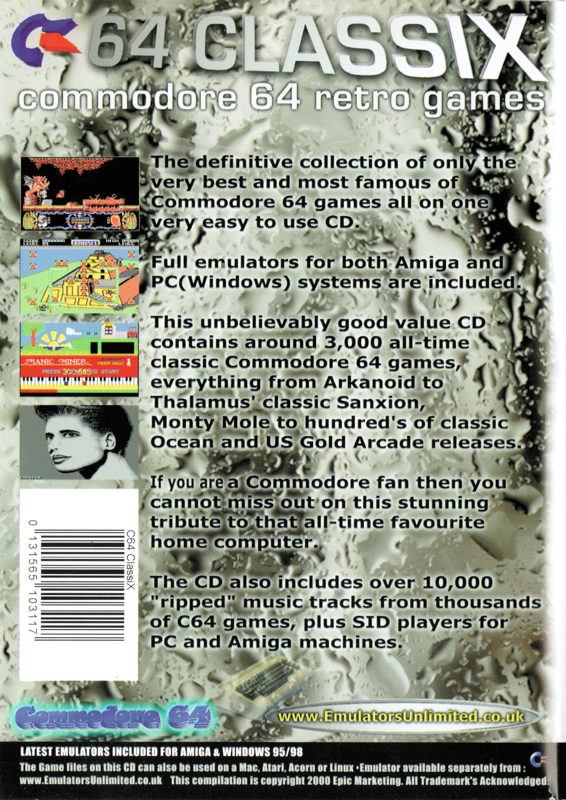 C64 ClassiX cover or packaging material - MobyGames