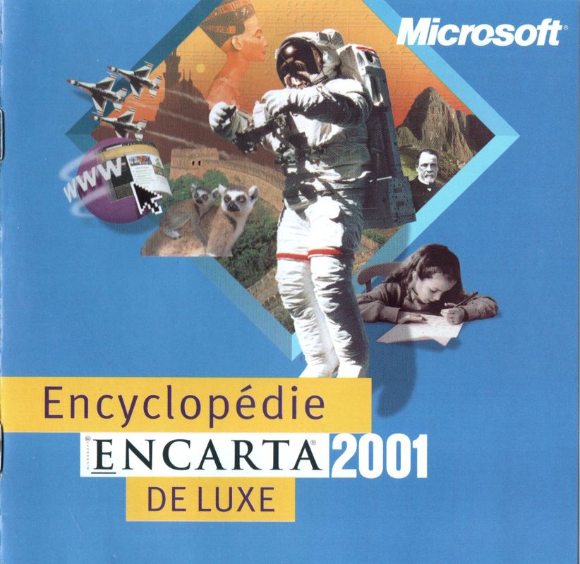Microsoft Encarta (Included game) cover or packaging material - MobyGames