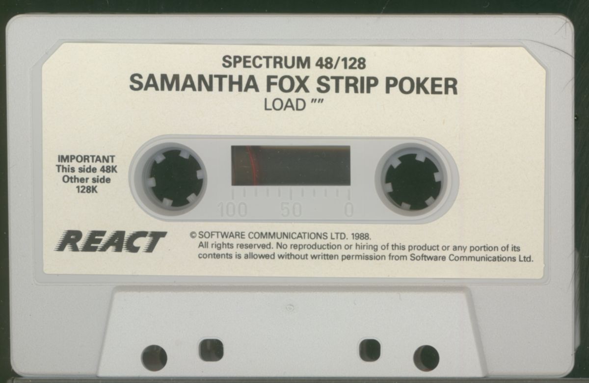 Samantha Fox Strip Poker cover or packaging material - MobyGames
