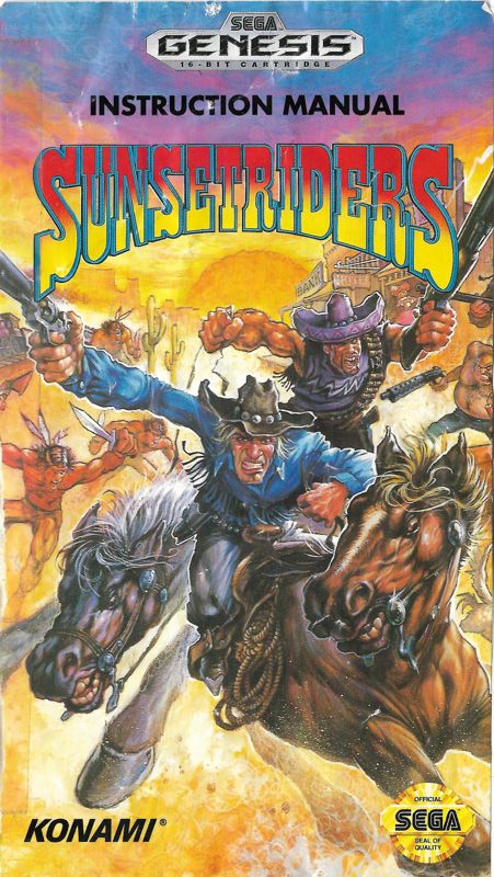 Sunset Riders cover or packaging material - MobyGames
