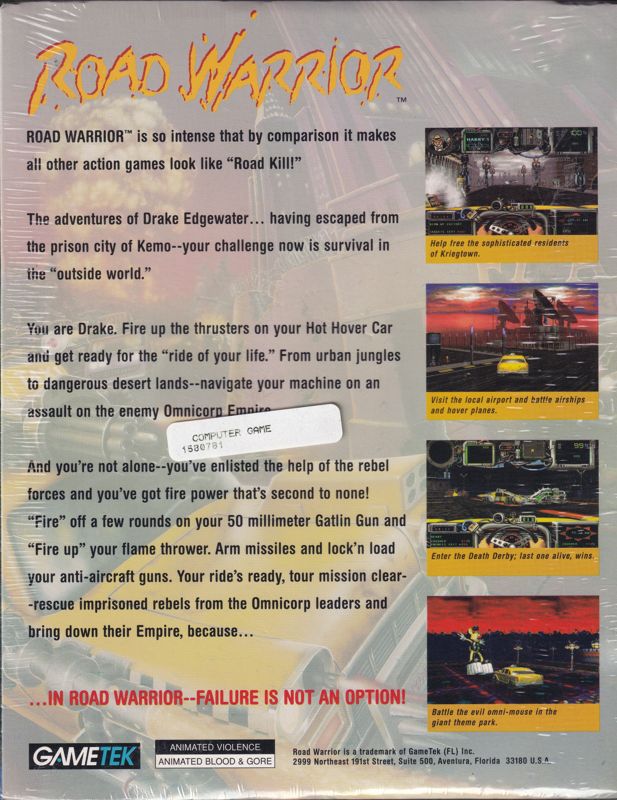 Road Warrior cover or packaging material - MobyGames