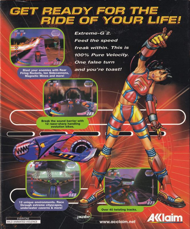 Extreme-G: XG2 cover or packaging material - MobyGames