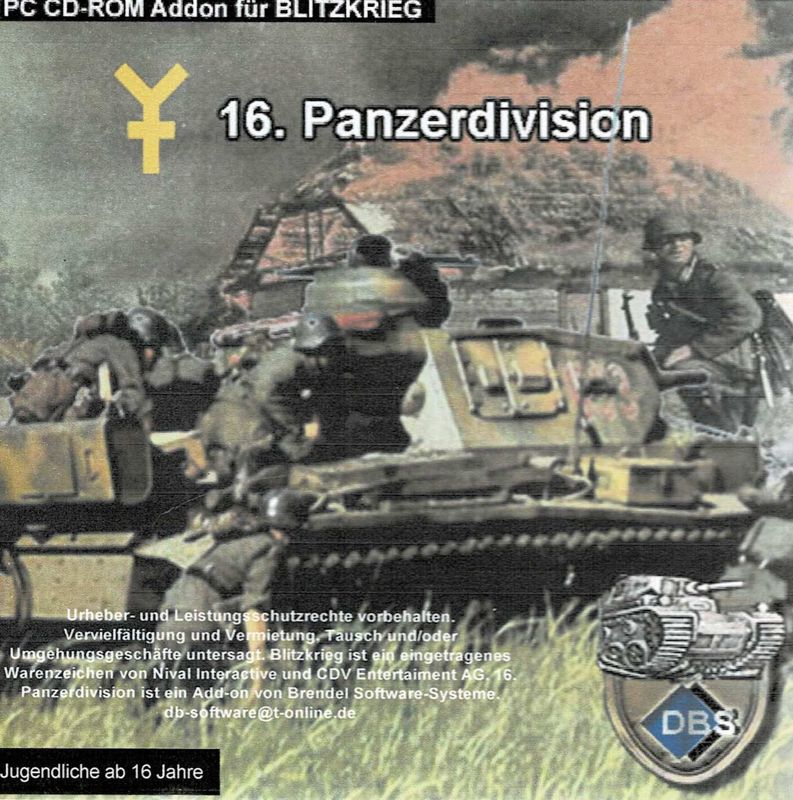 16. Panzerdivision cover or packaging material - MobyGames