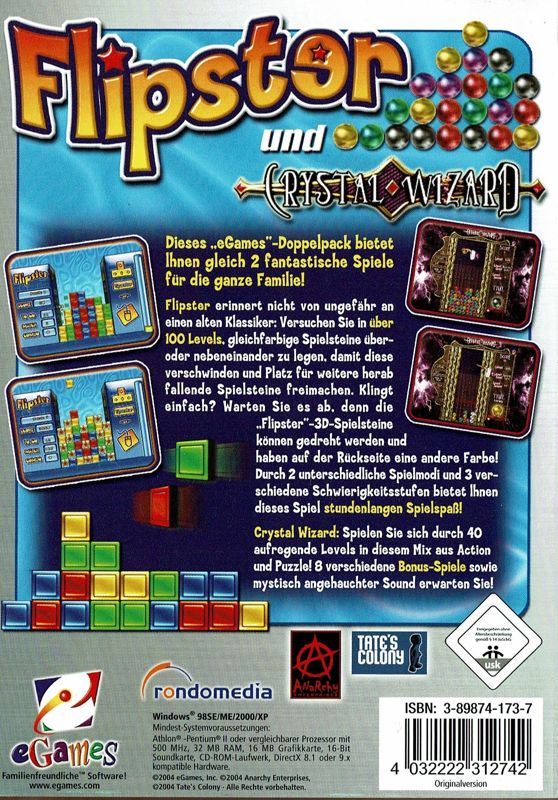 eGames Doppelpack: Flipster - Crystal Wizard cover or packaging ...
