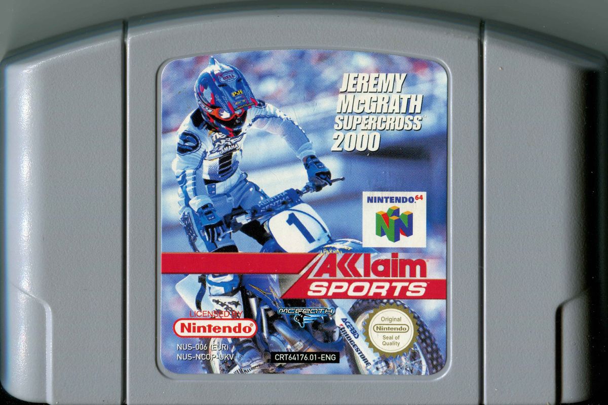 Jeremy McGrath Supercross 2000 cover or packaging material - MobyGames