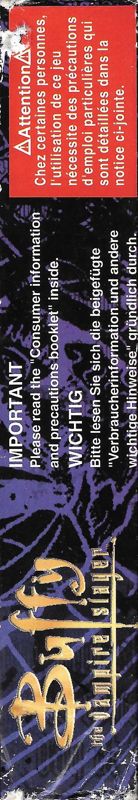 Buffy the Vampire Slayer cover or packaging material - MobyGames
