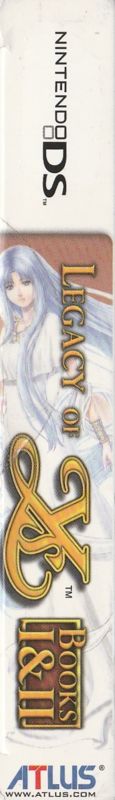 Legacy of Ys: Books I & II cover or packaging material - MobyGames