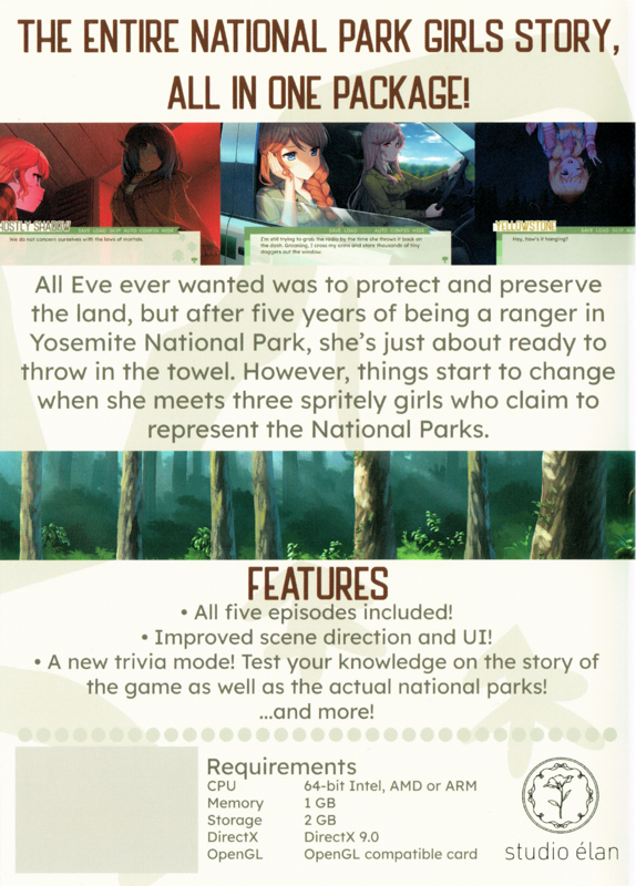 National Park Girls cover or packaging material - MobyGames