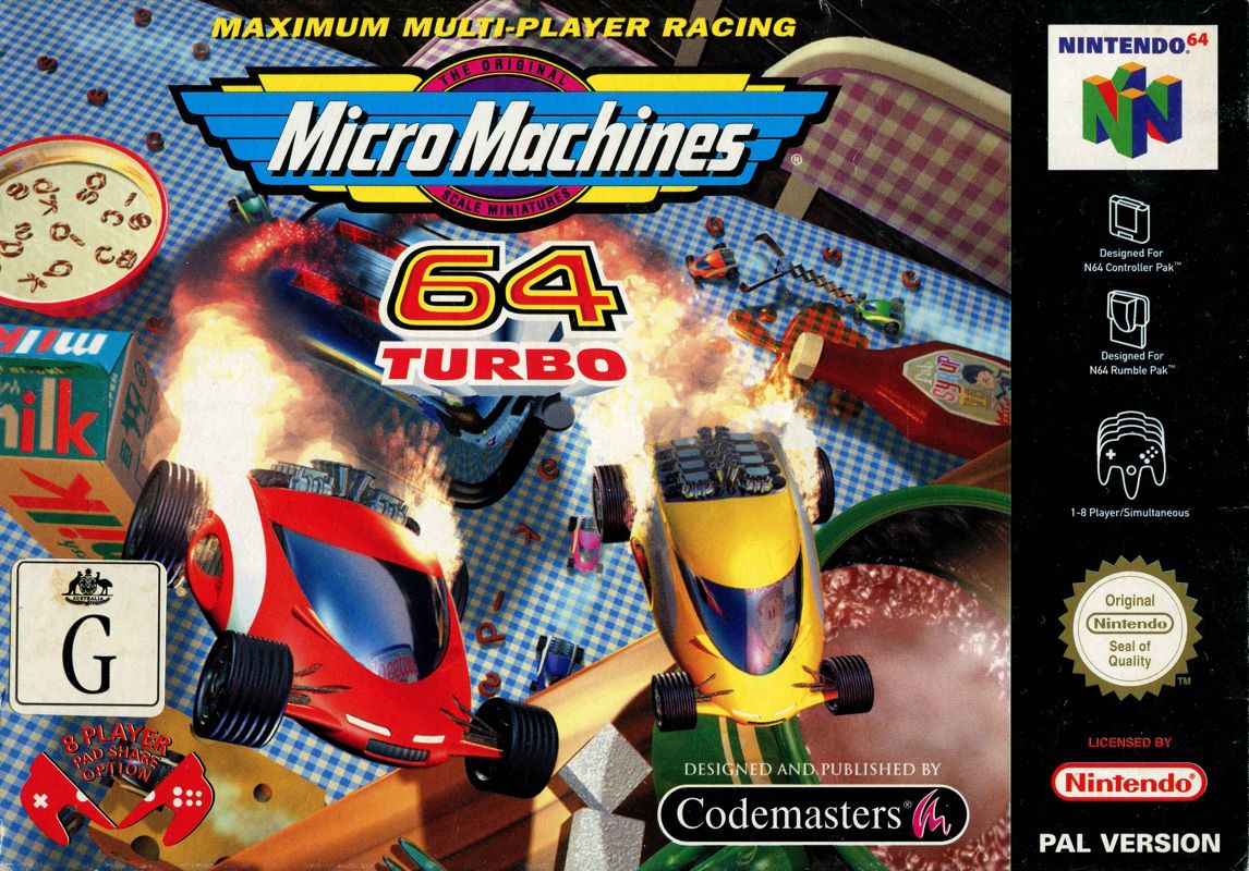 Micro Machines 64 Turbo cover or packaging material - MobyGames