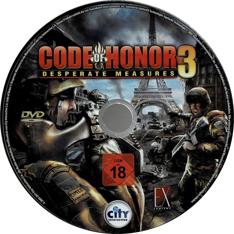 Code of Honor 3: Desperate Measures cover or packaging material - MobyGames