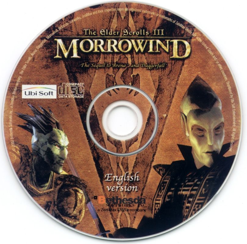 The Elder Scrolls III: Morrowind cover or packaging material - MobyGames