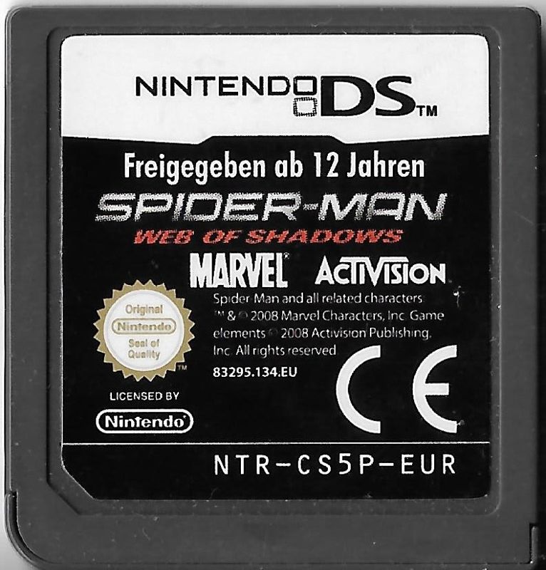 Spider-Man: Web of Shadows cover or packaging material - MobyGames
