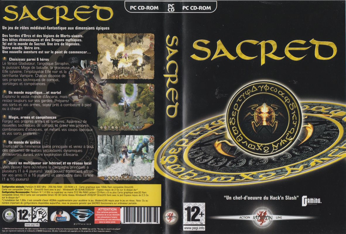 Sacred cover or packaging material - MobyGames