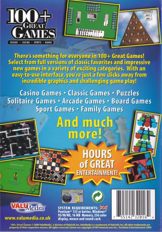 100+ Great Games cover or packaging material - MobyGames