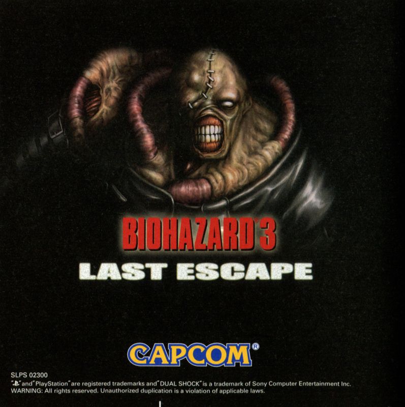 Resident Evil 3: Nemesis cover or packaging material - MobyGames