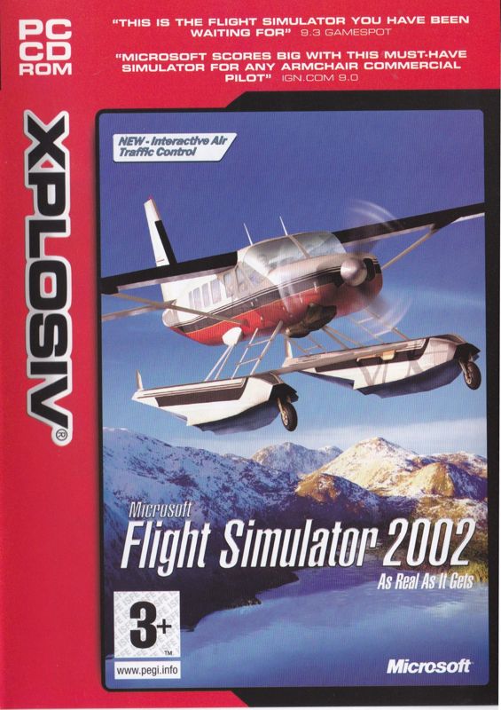 Microsoft Flight Simulator 2002 cover or packaging material - MobyGames
