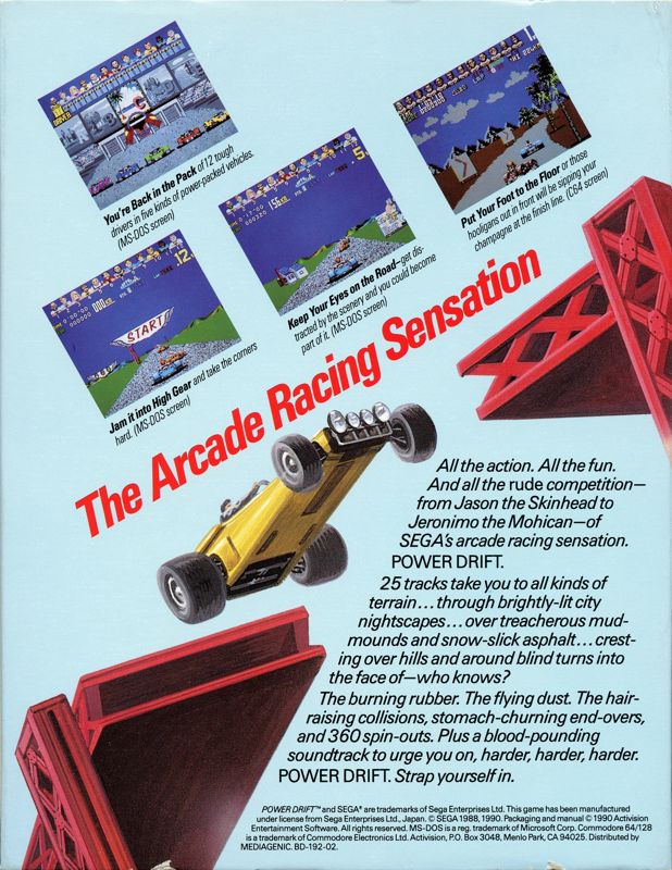 Power Drift cover or packaging material - MobyGames