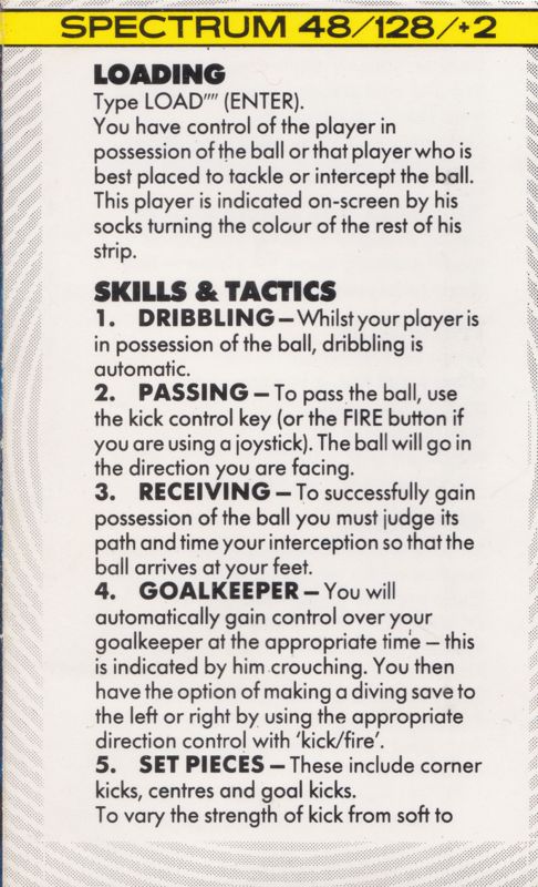 Match Day cover or packaging material - MobyGames