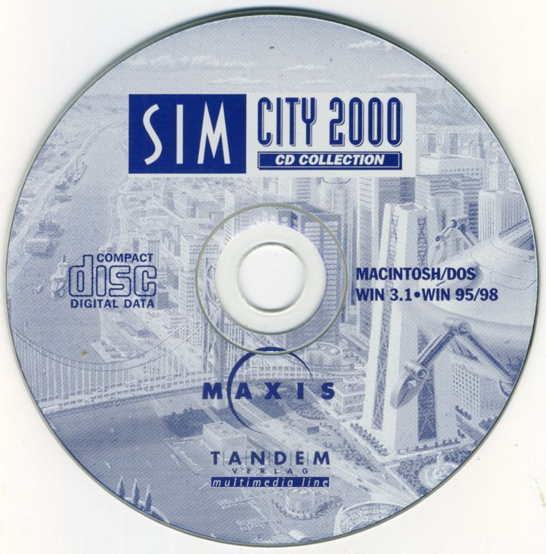 SimCity 2000: CD Collection cover or packaging material - MobyGames