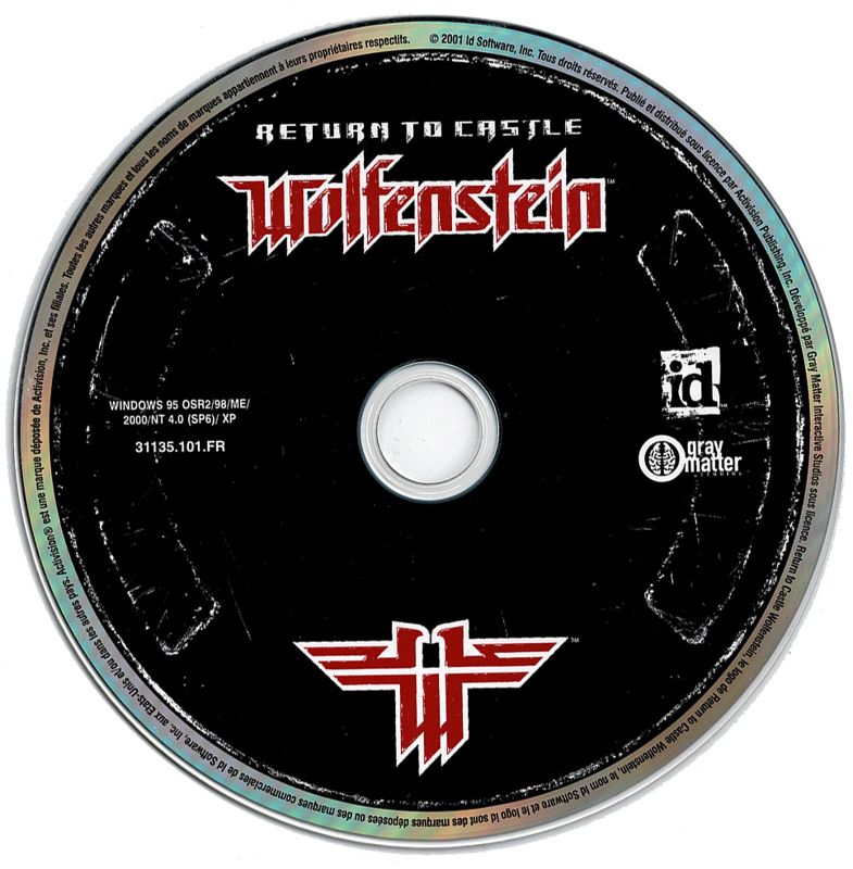 Return to Castle Wolfenstein cover or packaging material - MobyGames