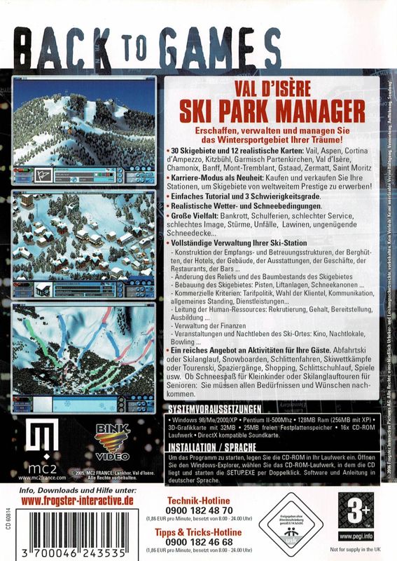 Val d'Isère Ski Park Manager: Gold Edition cover or packaging material ...