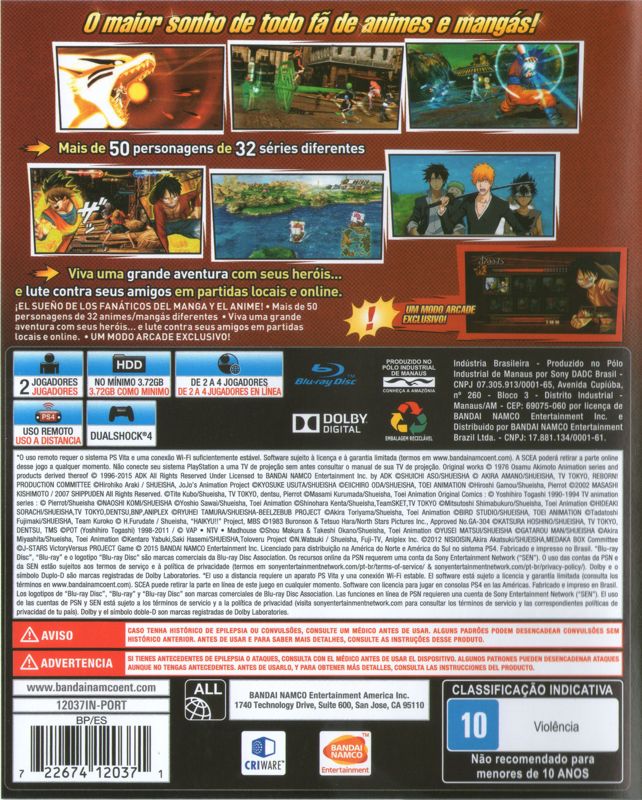 J-Stars Victory Vs+ cover or packaging material - MobyGames