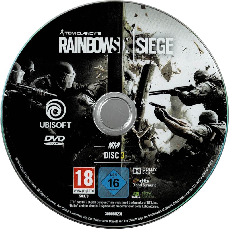 Tom Clancy's Rainbow Six: Siege cover or packaging material - MobyGames