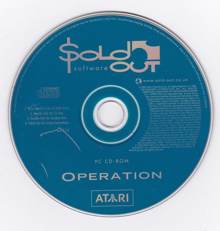 Operation cover or packaging material - MobyGames