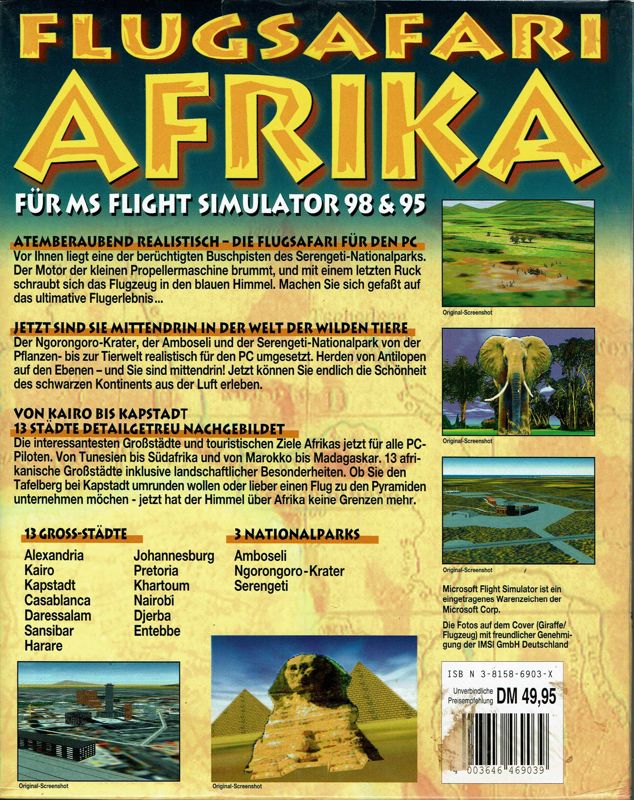African Safari cover or packaging material - MobyGames