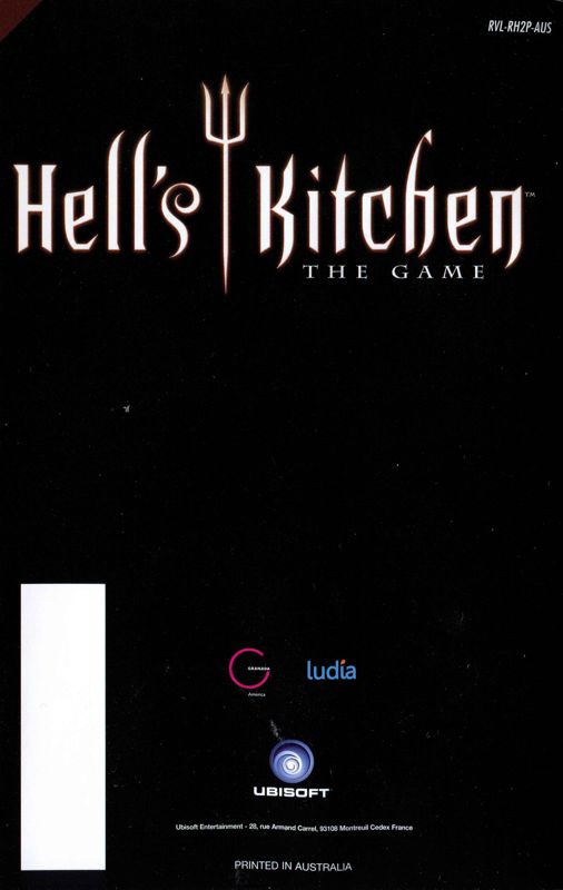 Hell's Kitchen: The Game cover or packaging material - MobyGames