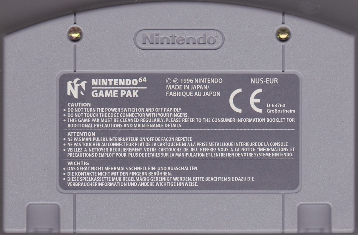 Super Mario 64 cover or packaging material - MobyGames