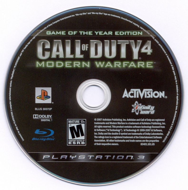 Call of Duty 4: Modern Warfare (Game of the Year Edition) cover or ...